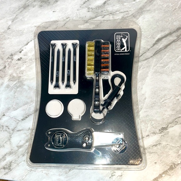 PGA Tour | Accessories | Pga Tour Golf Starter Set Club Brush Divot ...